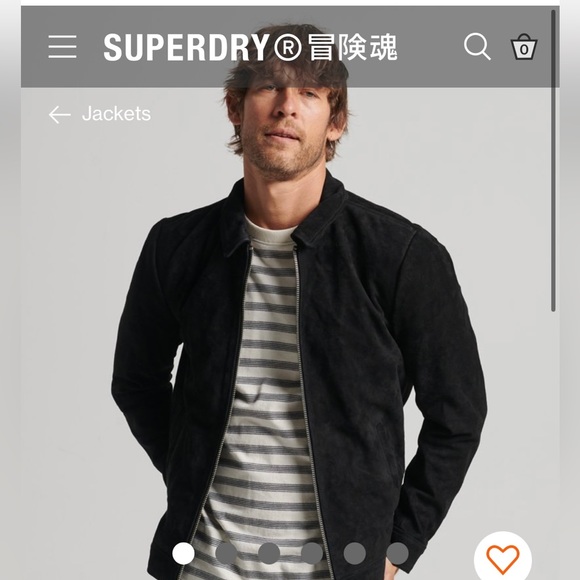 Superdry | Jackets & Coats | Suede Jacket Black By Superdry Tag Still ...